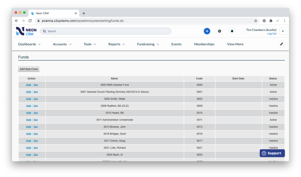 Managing Funds T Subtypes And Gl Account Mappings In Neon Mna